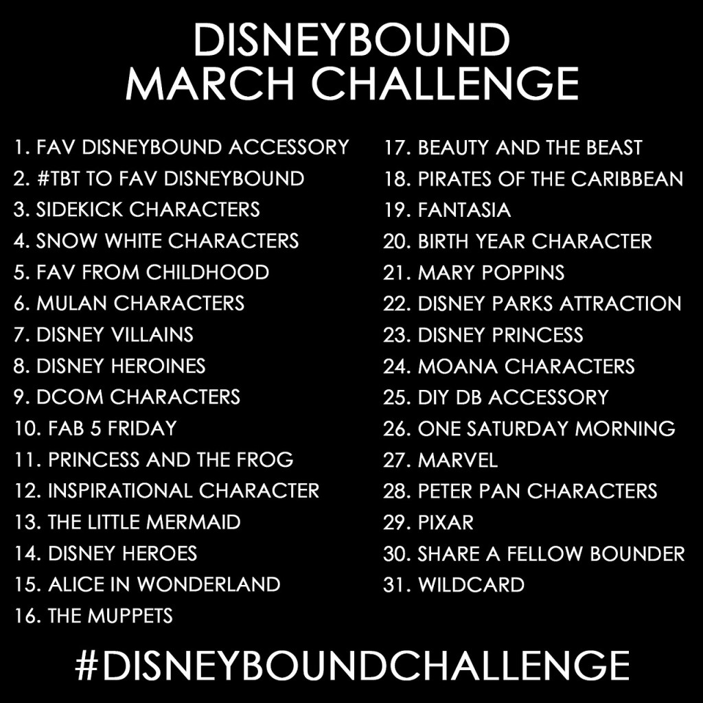 March Disneybound Challenge 2017 – Sip of Starrshine